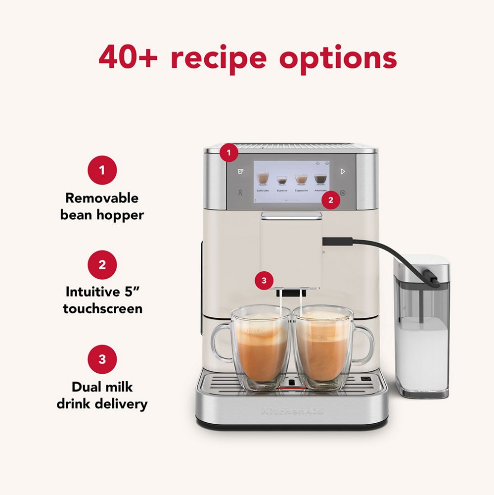 Fully Automatic Espresso Machine KF8 - Porcelain White | KitchenAid US